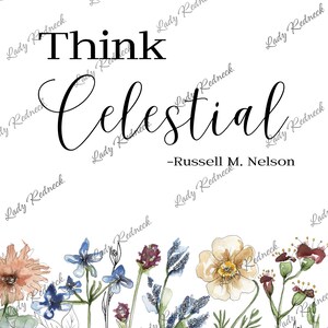 Think Celestial Design C, Inspirational Poster & Bookmark Printable ...