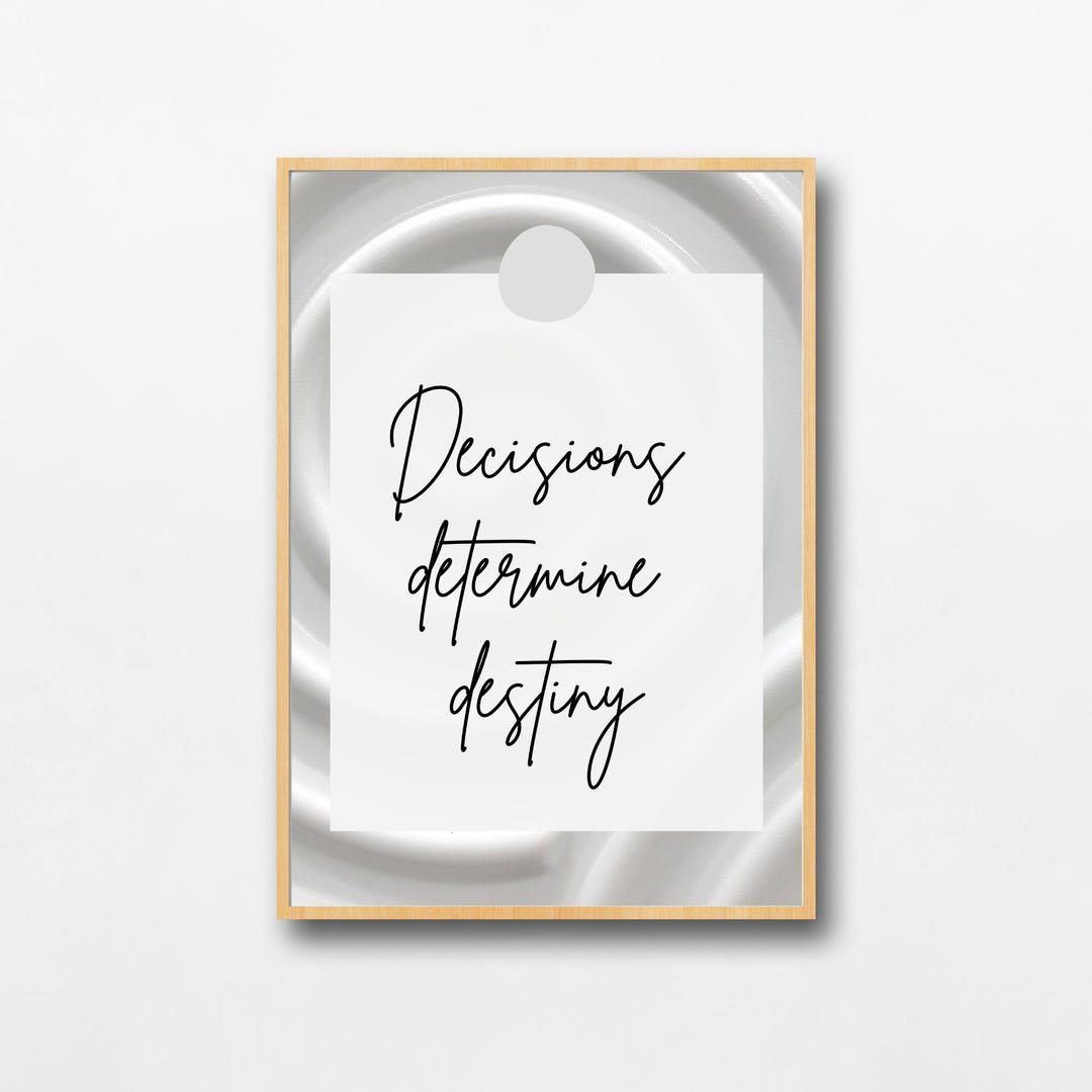 LDS Quote: Decisions Determine Destiny Downloadable, Printable ...