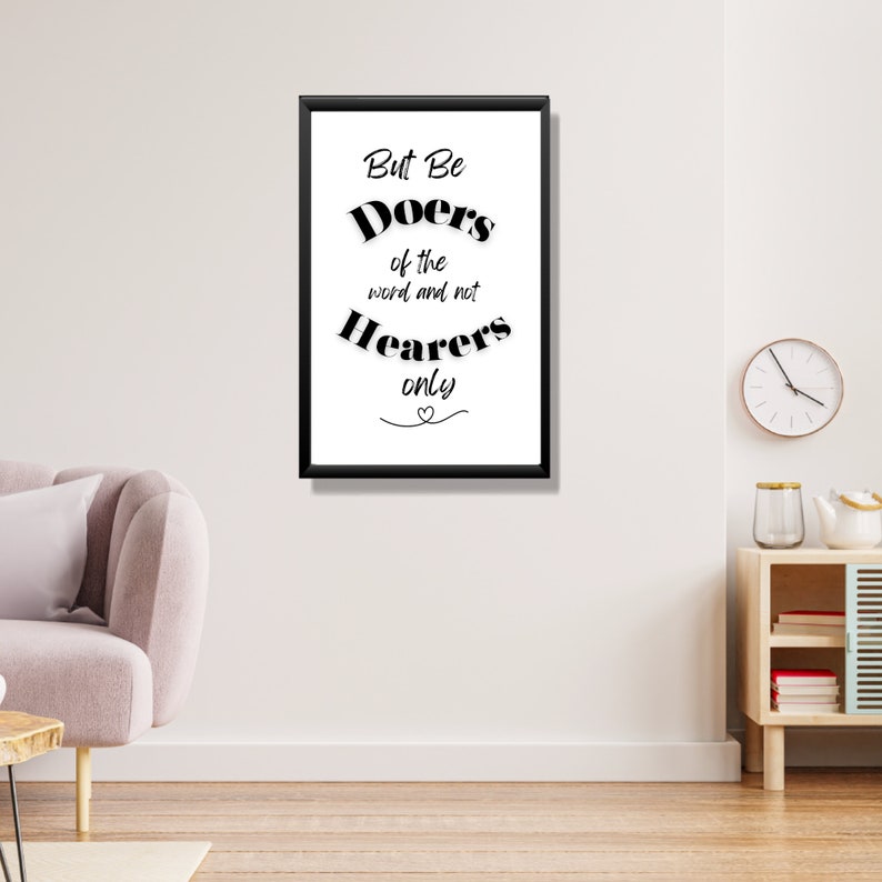 Doers of the Word Quote Downloadable, Inspirational Poster & Bookmark ...