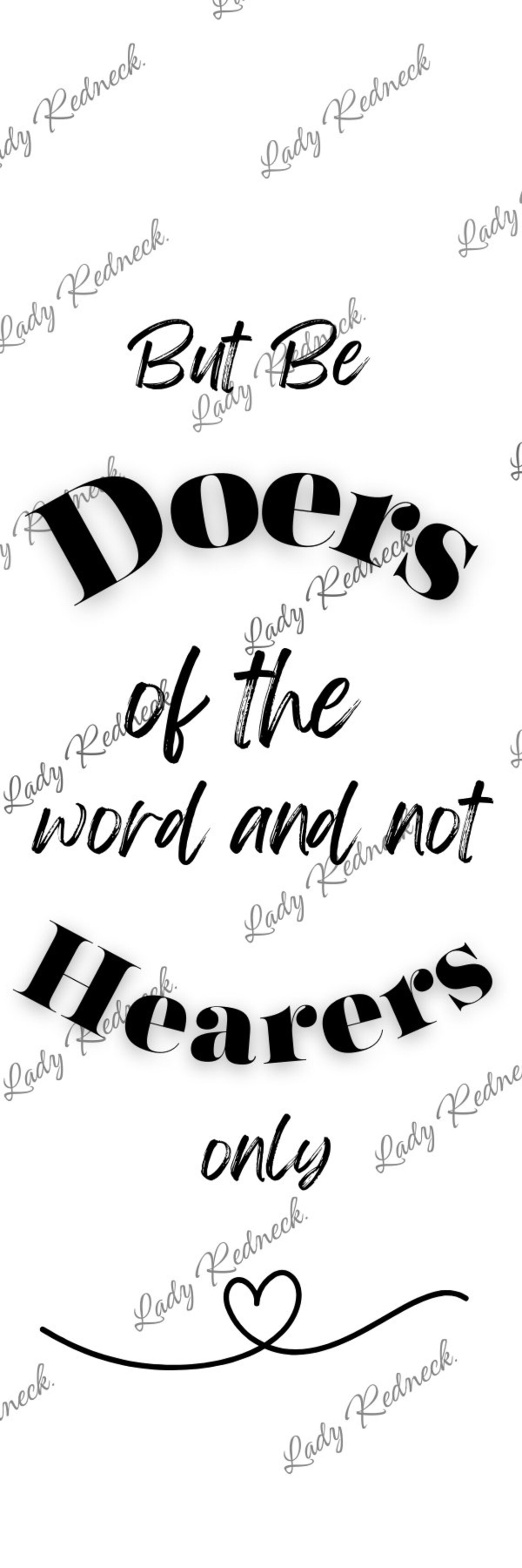 Doers of the Word Quote Downloadable, Inspirational Poster & Bookmark ...