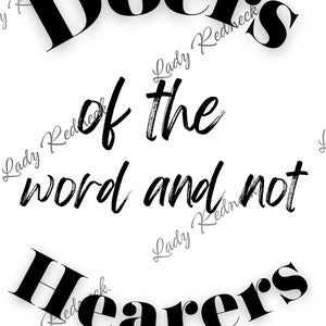Doers of the Word Quote Downloadable, Inspirational Poster & Bookmark ...