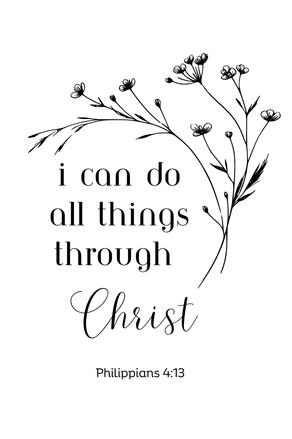 Downloadable LDS Art Bible Verse Printable Wall Art, Inspirational Wall ...