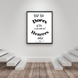 Doers of the Word Quote Downloadable, Inspirational Poster & Bookmark ...