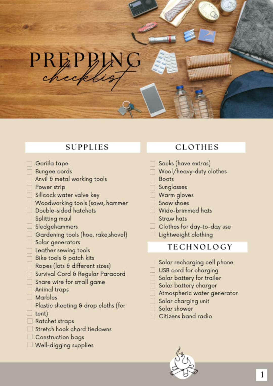 Complete Preparedness Checklist & Tracker (I GUARANTEE I'll Have at ...
