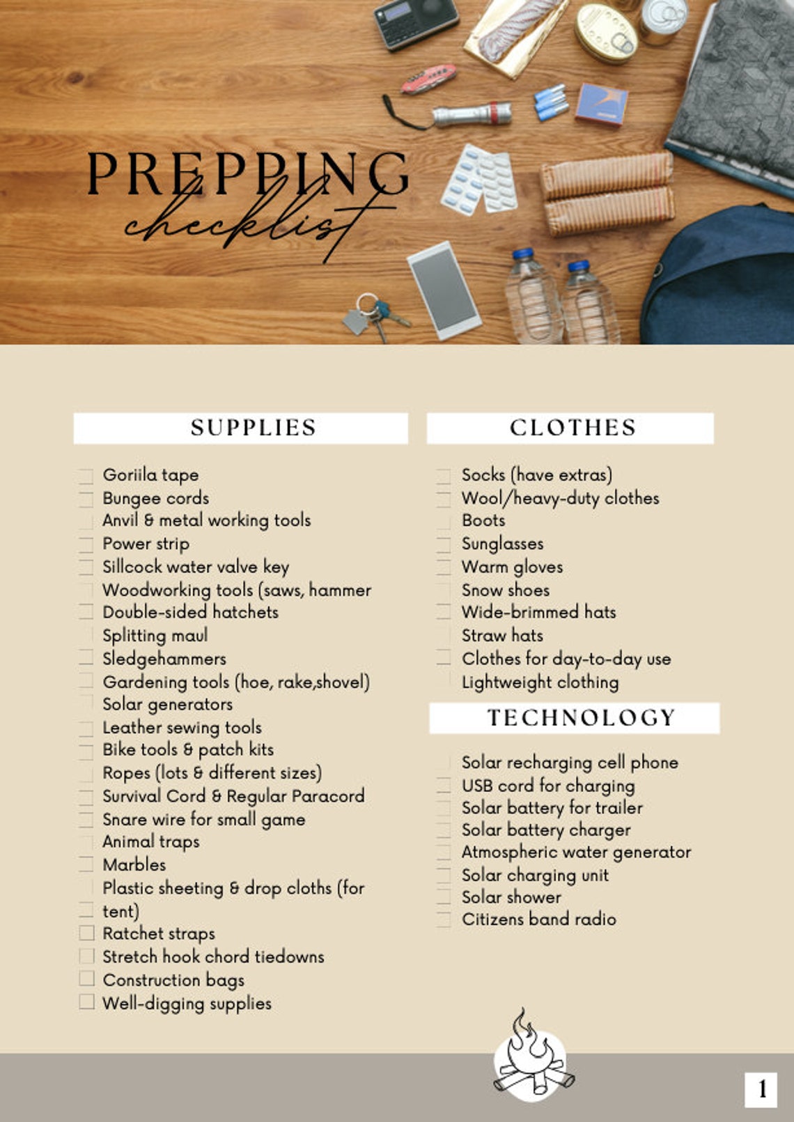 Complete Preparedness Checklist & Tracker (I GUARANTEE I'll Have at ...