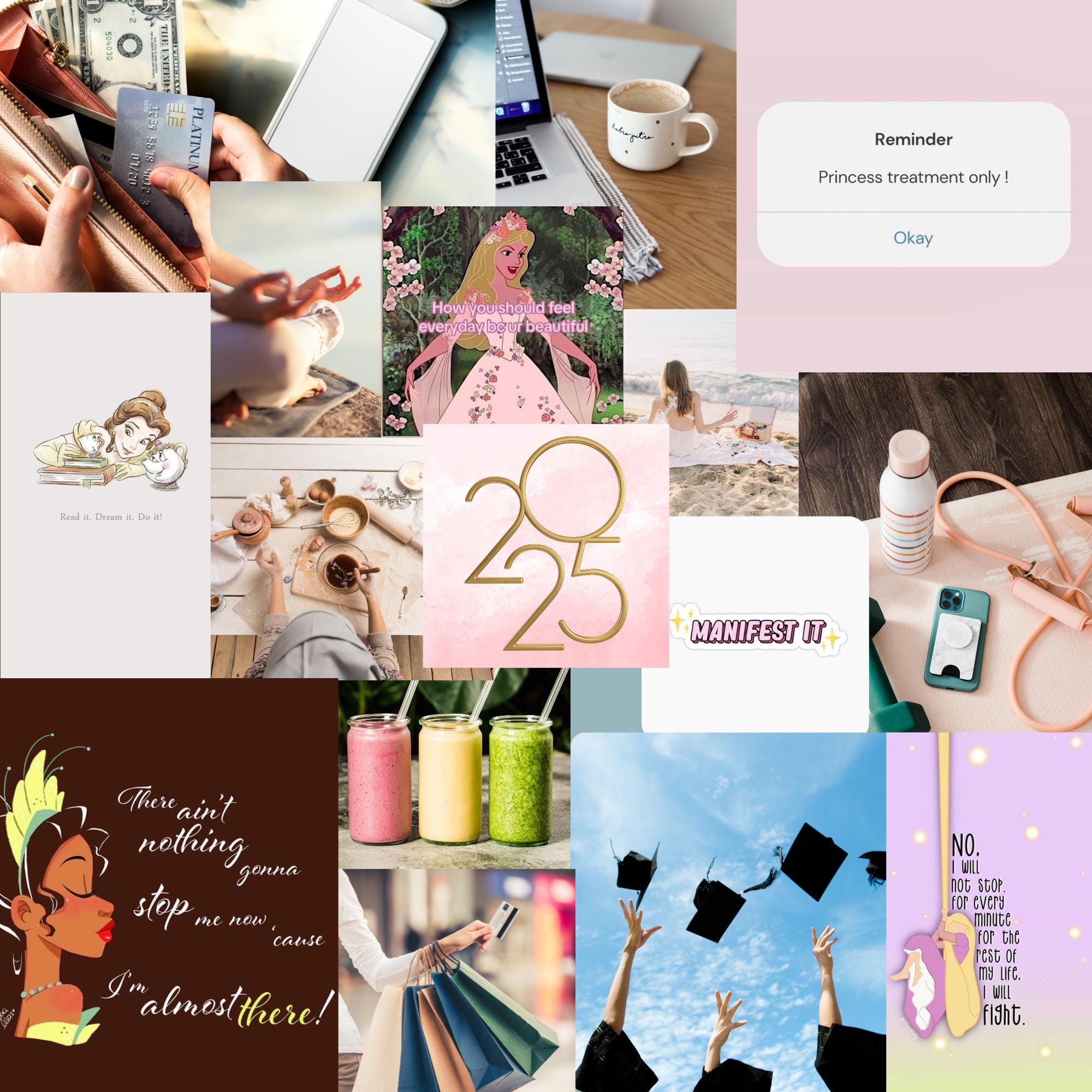 THAT GIRL Vision Board Goals Motivational Quotes Printable Sticker ...