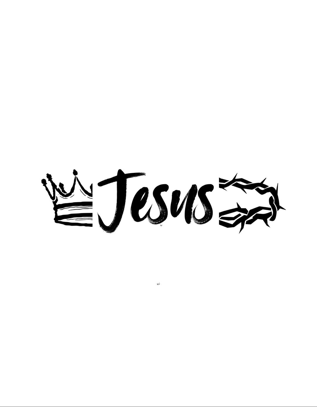 Jesus Downloadable Minimalist Art Inspirational Printable Template for ...