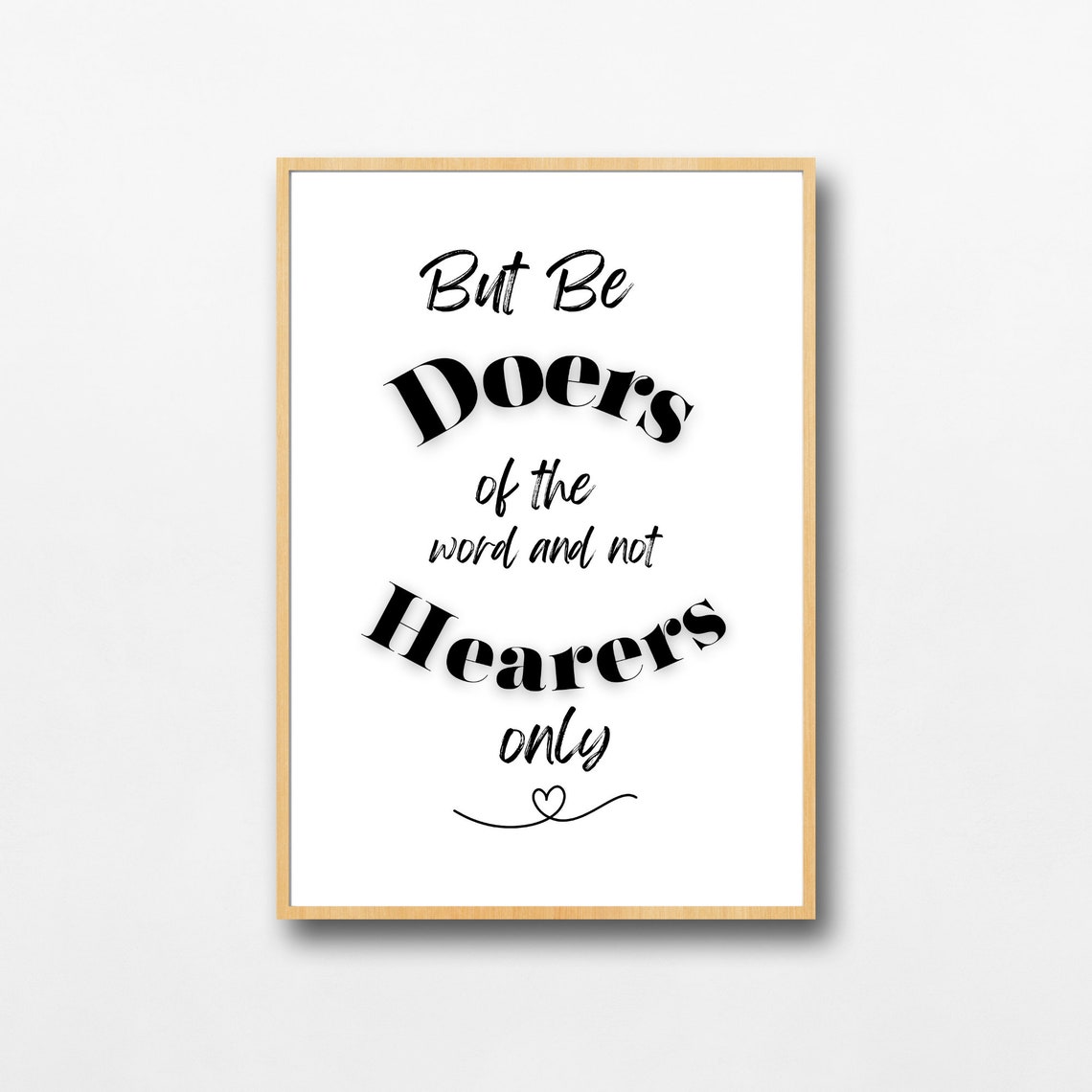 Doers of the Word Quote Downloadable, Inspirational Poster & Bookmark ...
