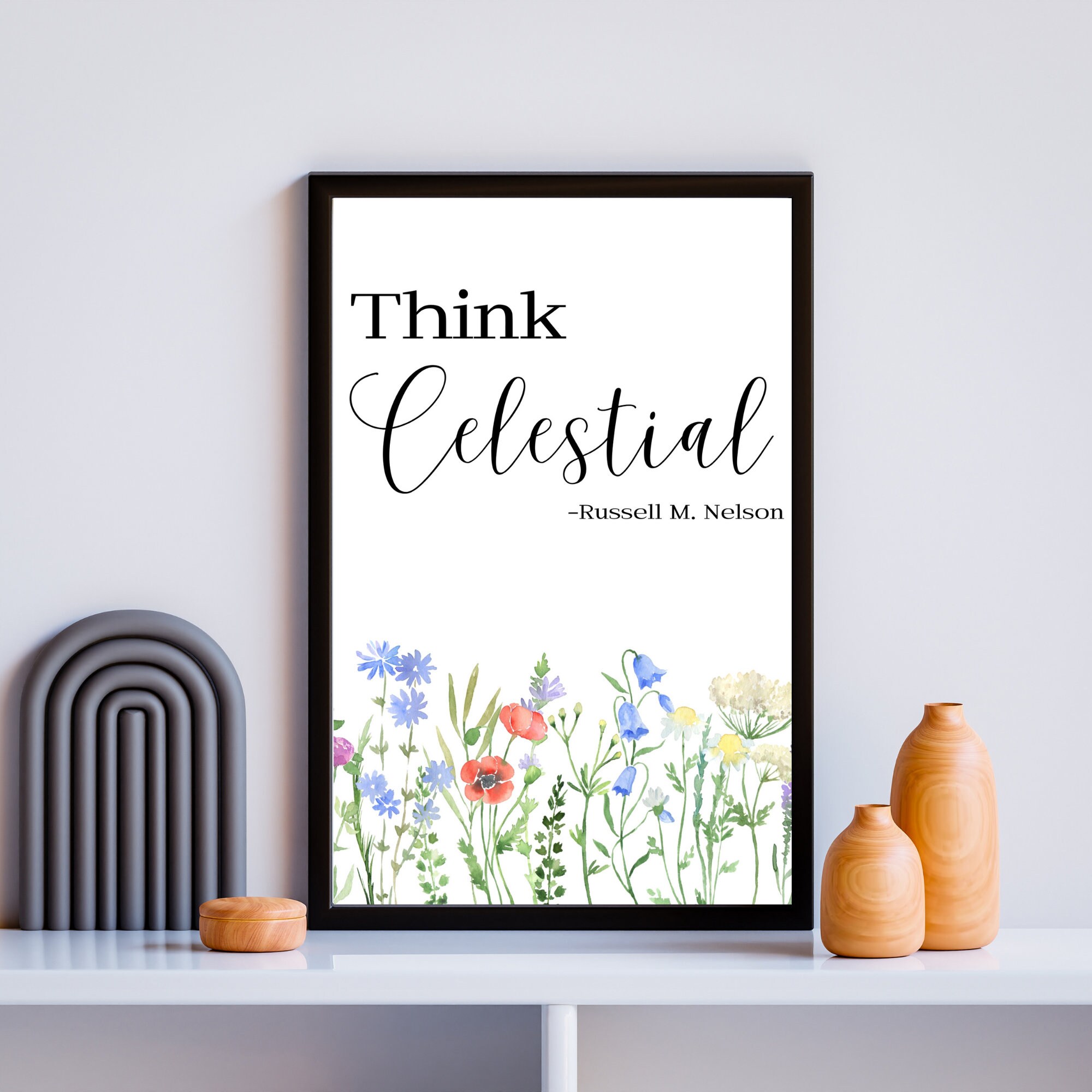 Think Celestial Design A, Inspirational Poster & Bookmark Printable ...