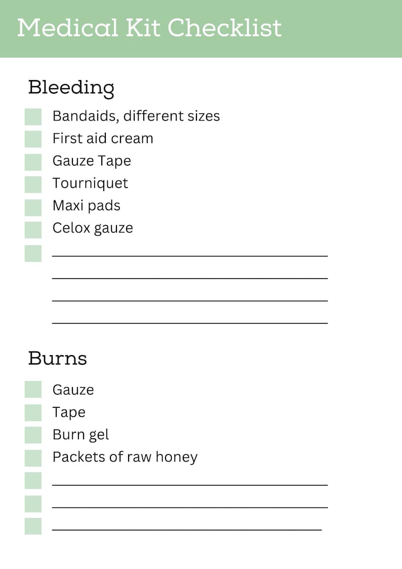 Survival Mom's Emergency Checklist Collection Printable, Preparedness ...