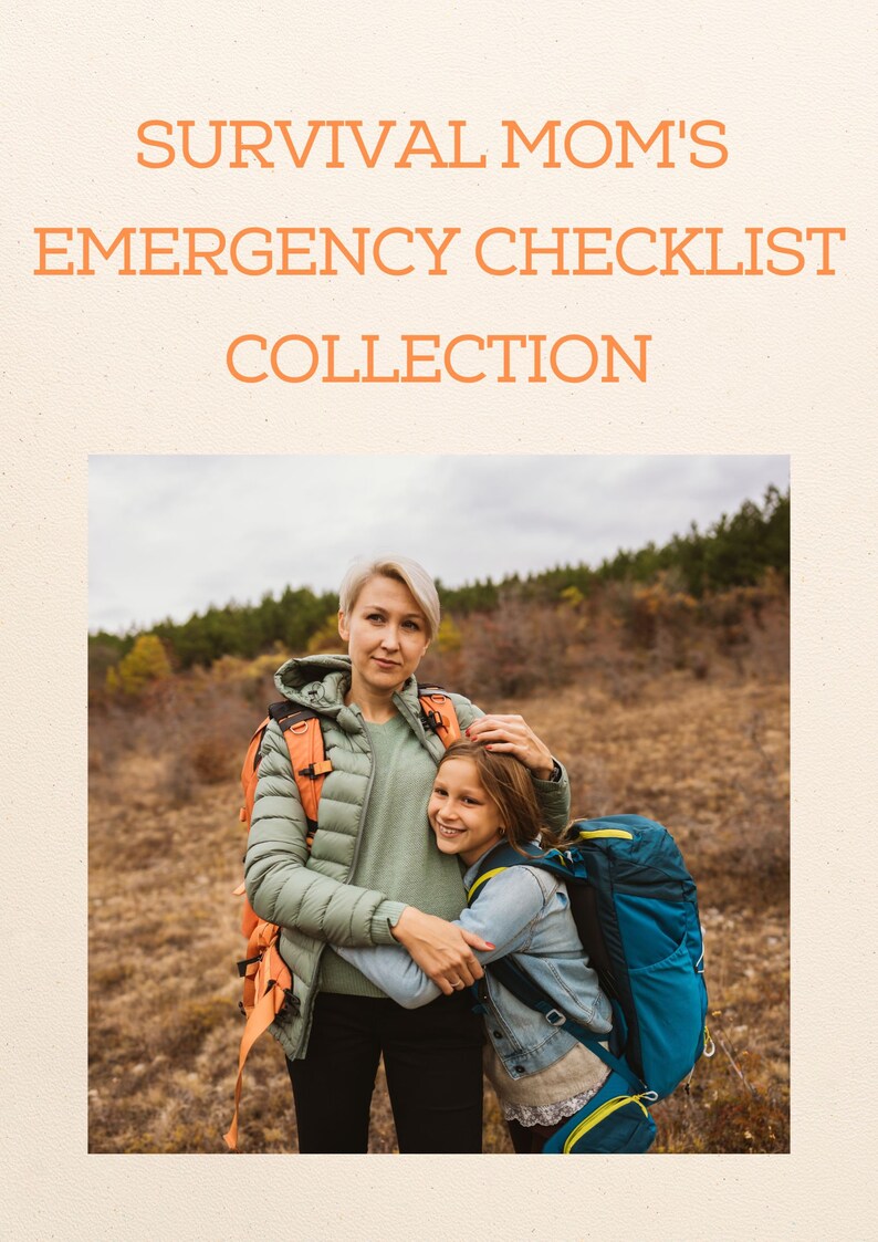 Survival Mom's Emergency Checklist Collection Printable, Preparedness ...