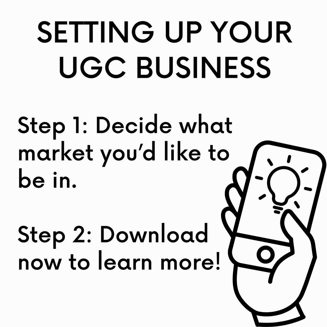 Setting up Your UGC Business, UGC Biz, Side Business, Side Hustle, Ugc ...
