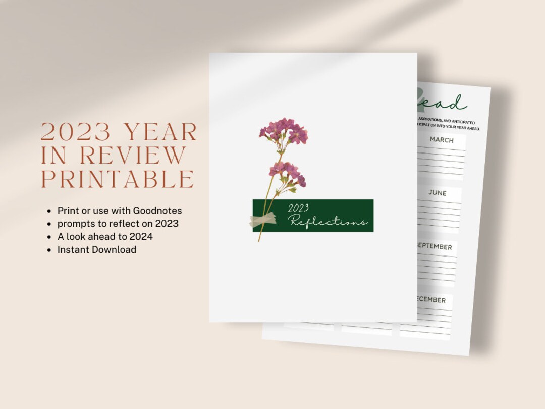 2023 Year in Review Printable Year in Review New Years - Etsy