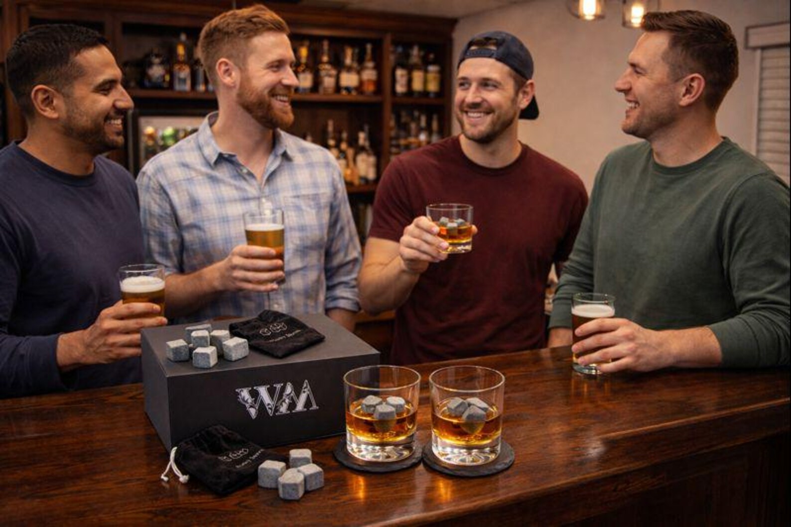 Personalized Whiskey Glass & Coasters Set - Etsy