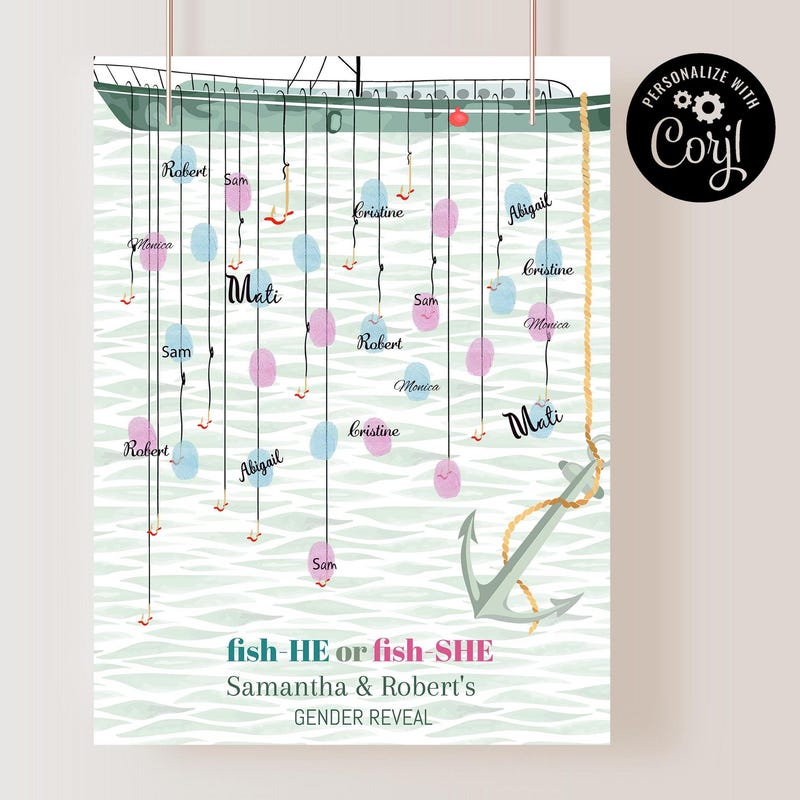 Gender Reveal Fishing - Etsy