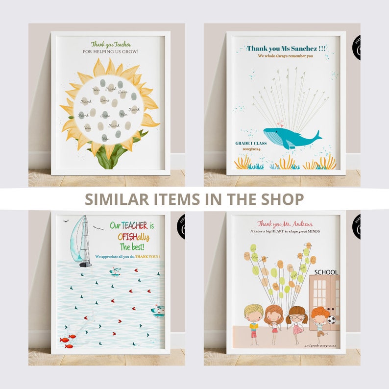 Editable Sunflower Teacher Appreciation Signature Poster, Thank You ...