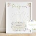 Baby in Bloom Fingerprint Tree Template, Floral Baby Shower Alternative ...