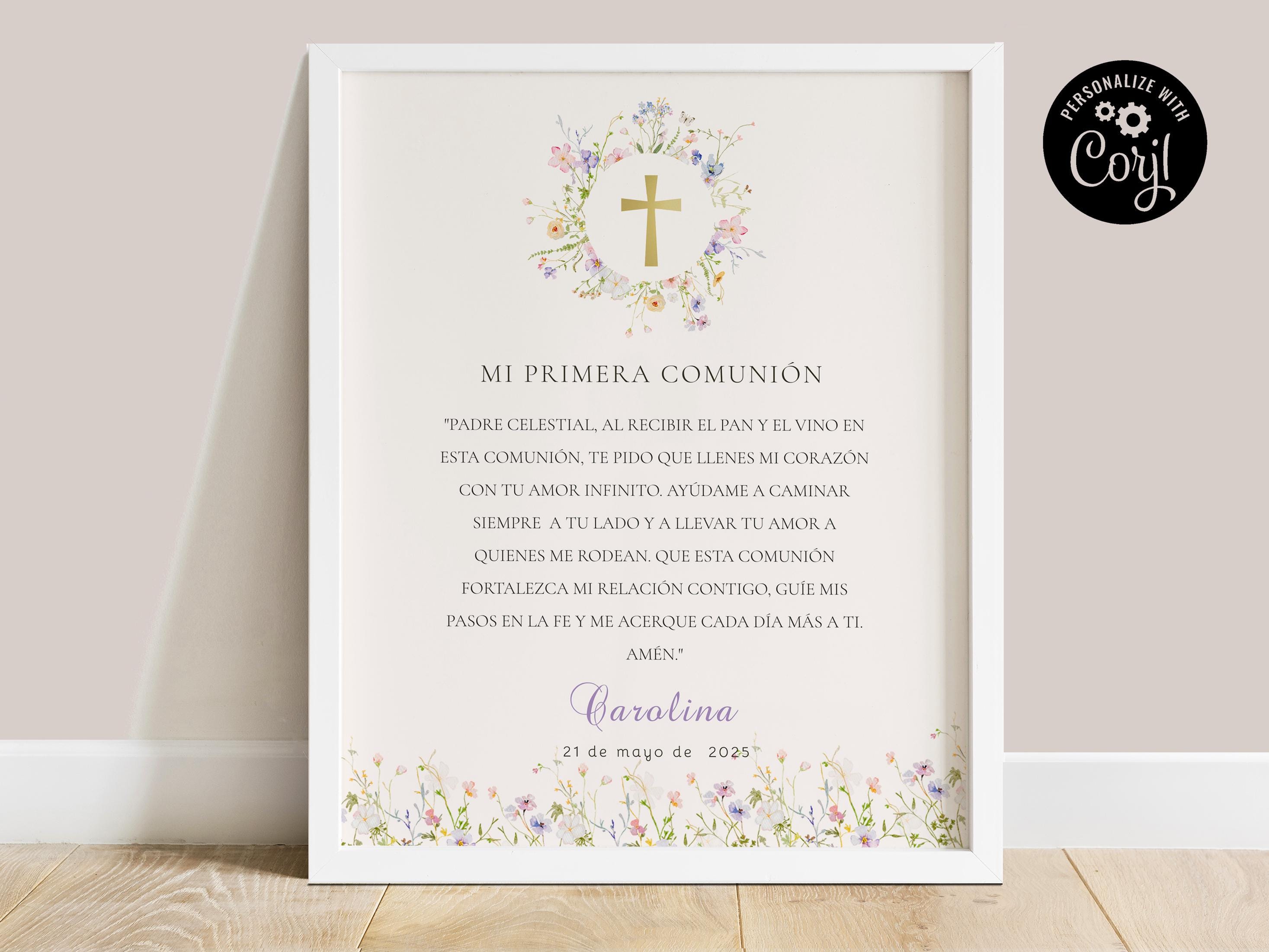 Editable Communion Prayer Sign Template, Wildflower Communion Prayer ...