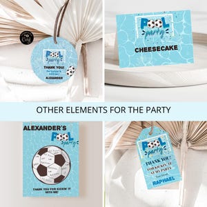Soccer Pool Party Invitation: Editable Summer Sports Birthday (digital ...