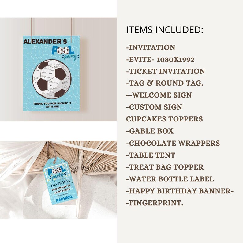 Editable Soccer Birthday Water Bottle Labels, Printable Summer Party ...