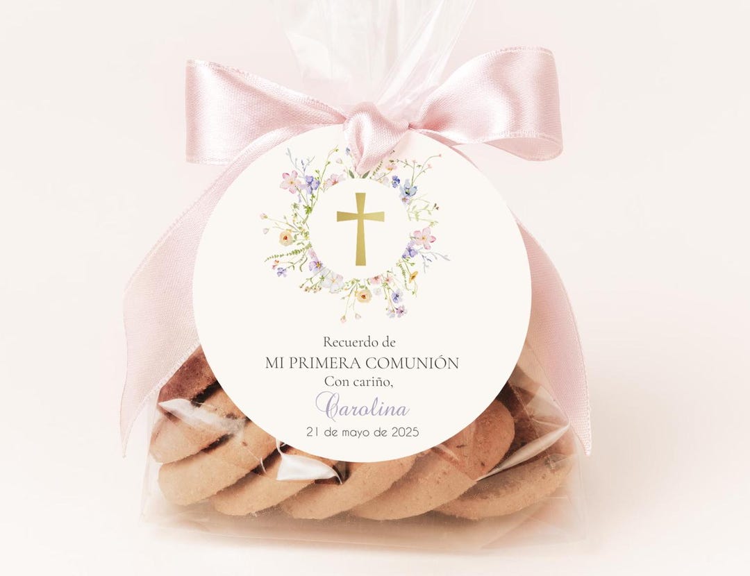 First Communion Spanish Thank You Tags, Recuerdo Mi Primera Comunión ...
