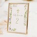 First Communion Table Number Editable, Floral Holy Communion Table ...