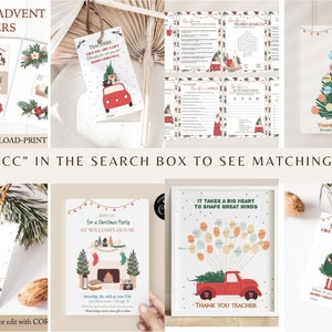 Teacher Christmas Gift Tags Printable, Editable Thank You Teacher Favor ...