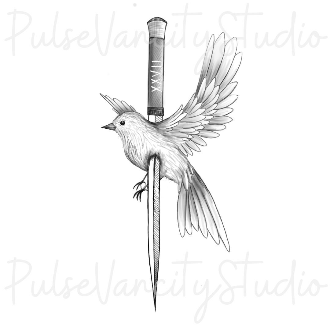 Bird & Sword PNG Digital Download - Etsy
