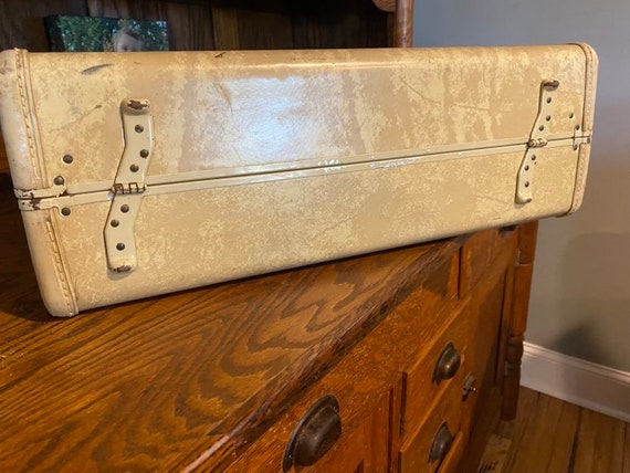 Vintage Samsonite Streamlite Beige Marble Hard Shell … - Gem