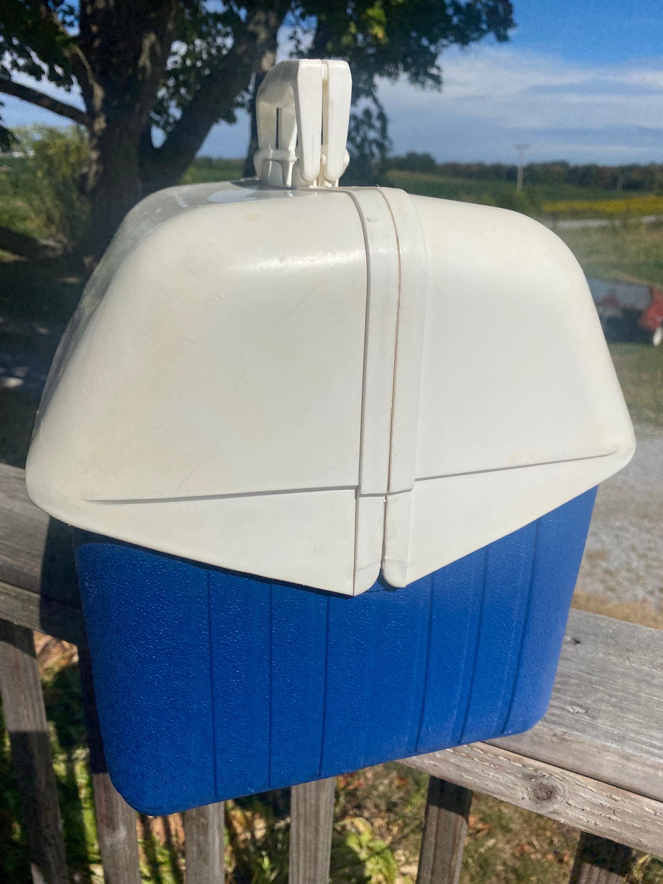 Vintage Pepsi Cooler 80s Pepsi Logo Blue and White Cooler Covey Corp ...