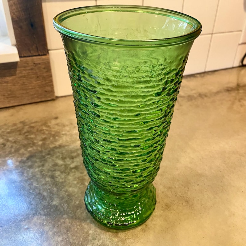 Napco Vintage Green Glass - Etsy