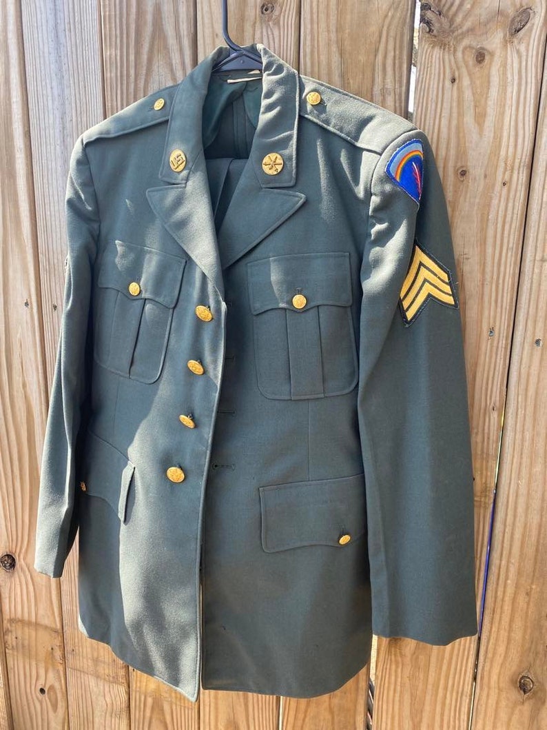 Vintage 1960s-1970s US Army Sergeant's Dress Uniform With Black Tie - Etsy