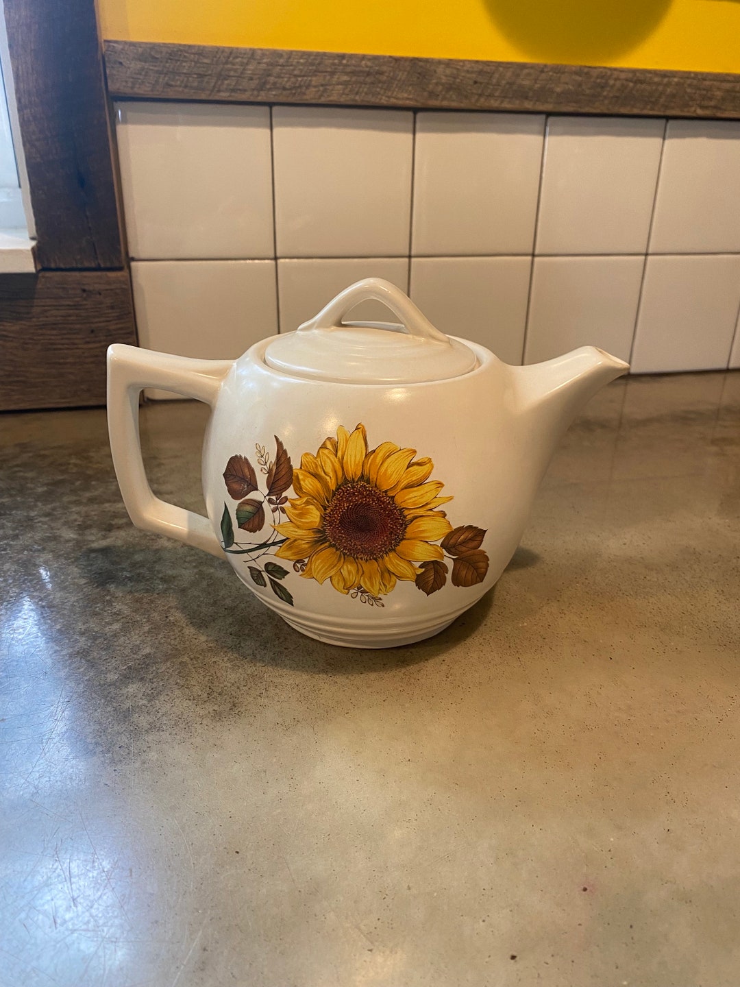 Vintage Mccoy Pottery Sunflower Teapot # 140 - Etsy