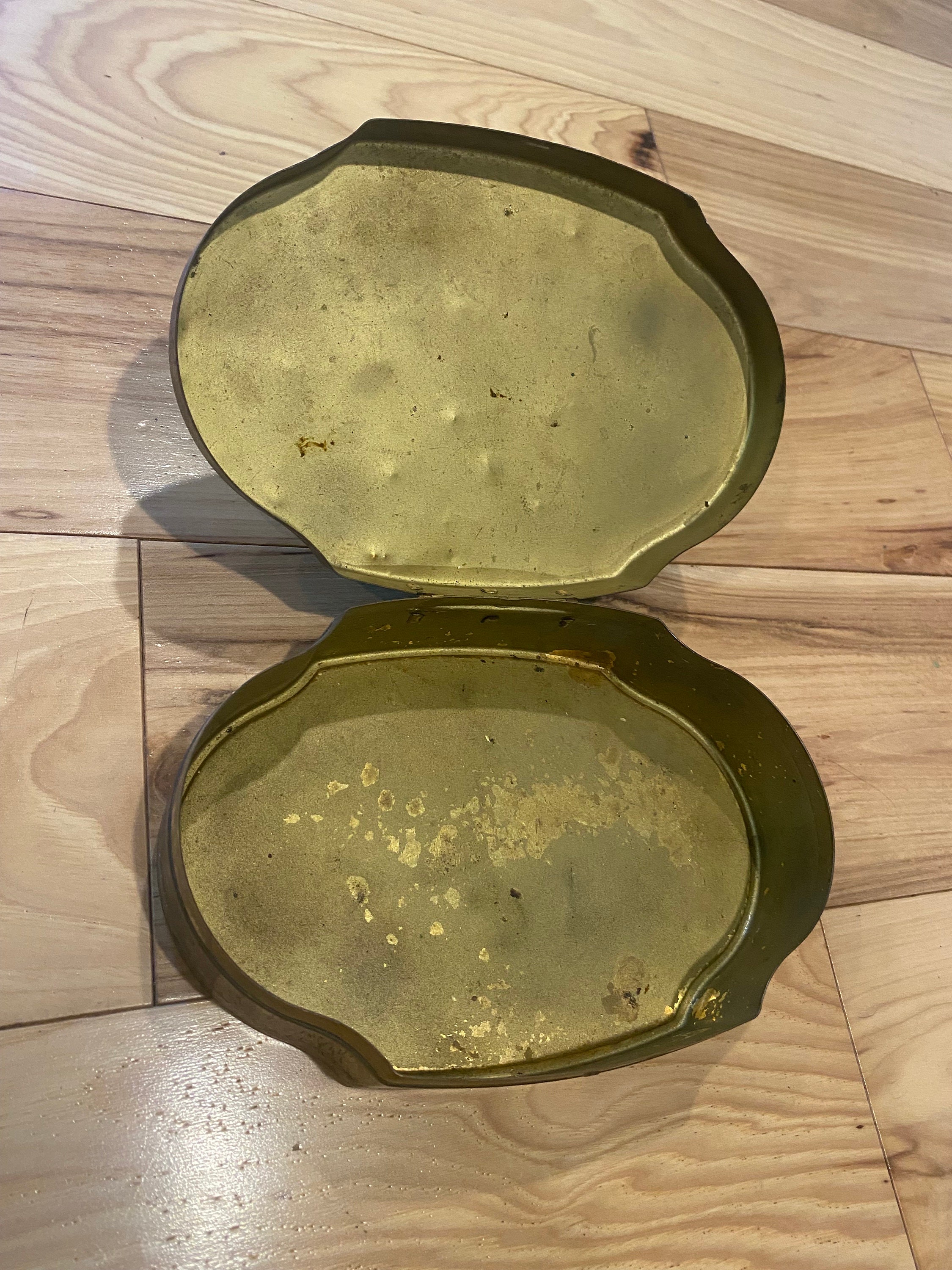 Antique Schrafft's Brass Candy Tin Chocolate Cookie Tin- the Schrafft ...