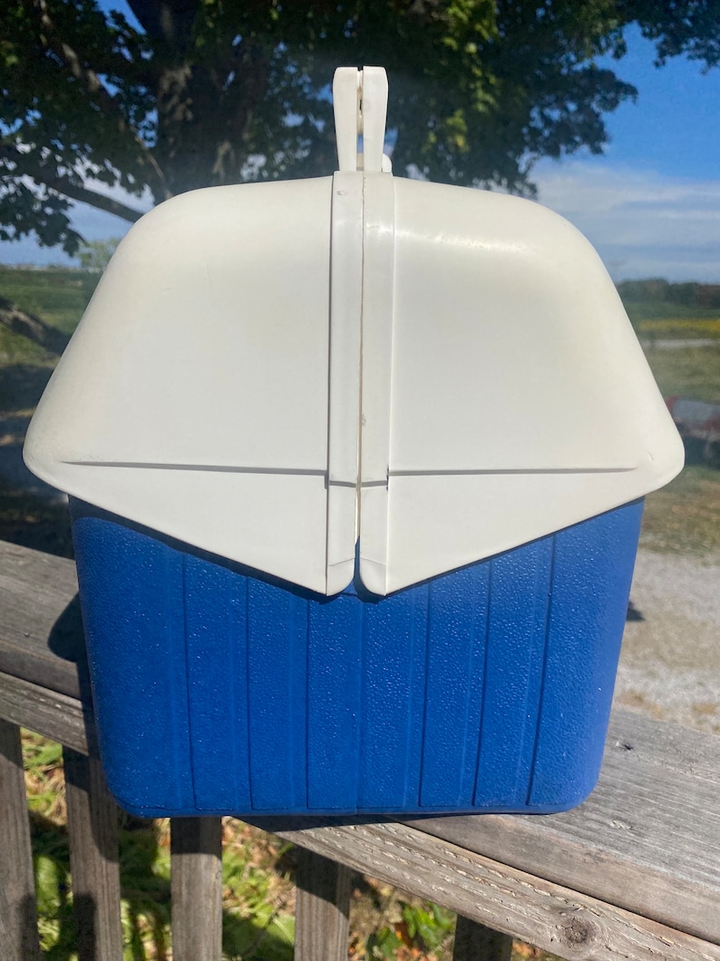 Vintage Pepsi Cooler 80s Pepsi Logo Blue and White Cooler Covey Corp ...