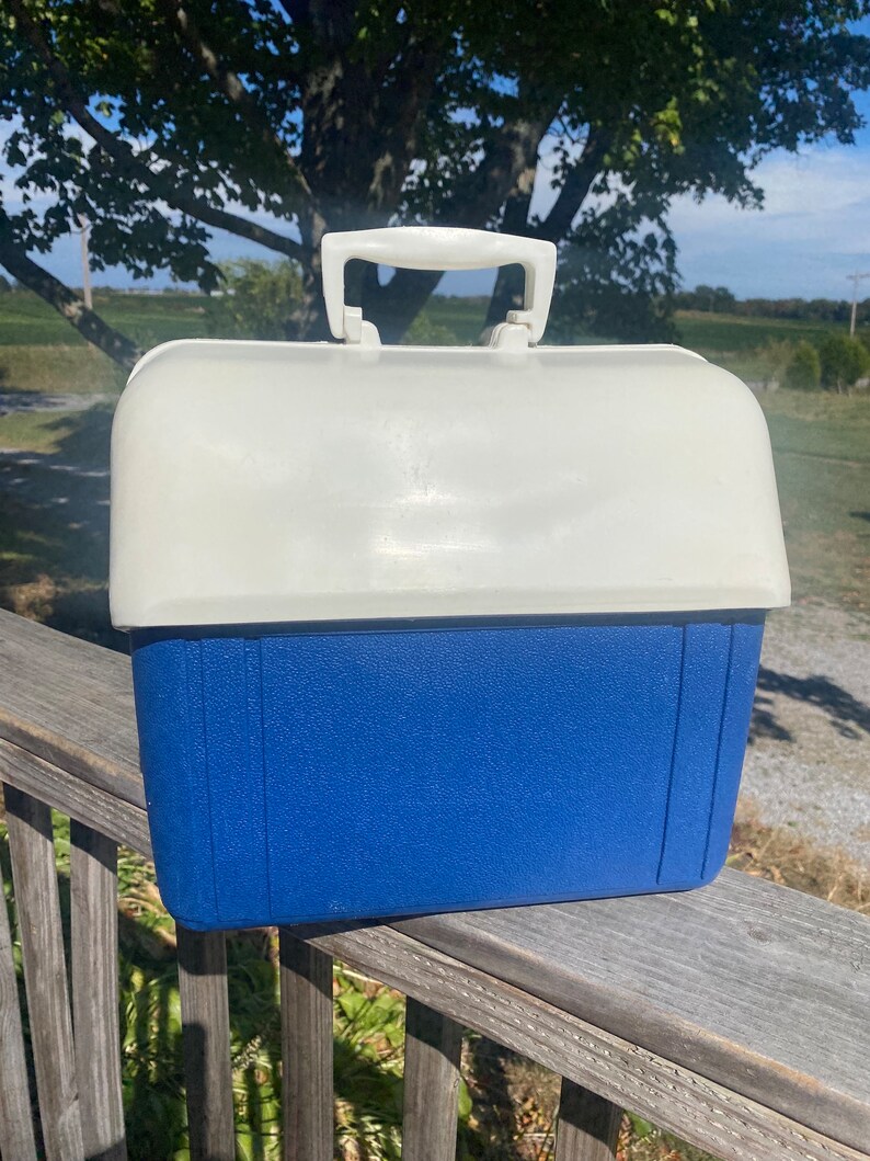 Vintage Pepsi Cooler 80s Pepsi Logo Blue and White Cooler Covey Corp ...