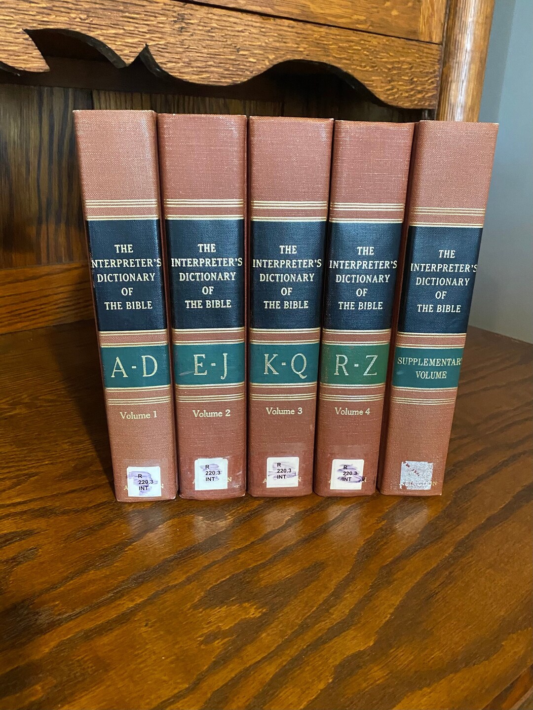 Vintage Religious Reference Book Set- the Interpreter's Dictionary of ...