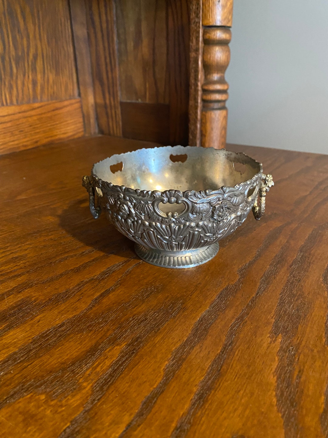 Vintage Raimond Silverplate Decorative Bowl With Handles - Etsy