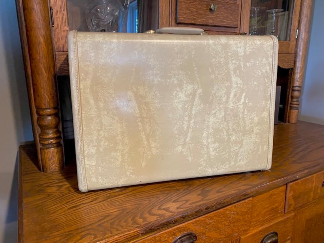 Vintage Samsonite Streamlite Beige Marble Hard Shell Suitcase 21 Inches ...