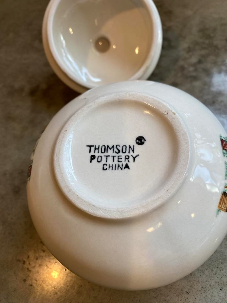 Vintage Thomson Pottery Birdhouse Sugar Bowl - Etsy