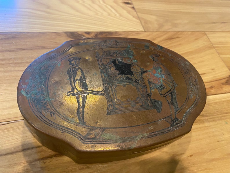 Antique Schrafft's Brass Candy Tin Chocolate Cookie Tin- the Schrafft ...