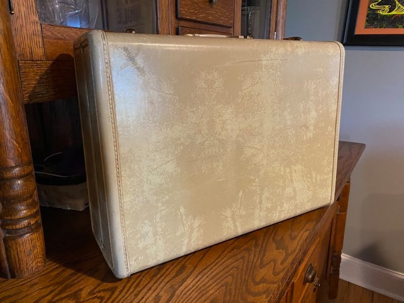 Vintage Samsonite Streamlite Beige Marble Hard Shell Suitcase - Etsy