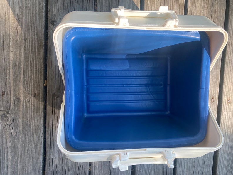 Vintage Pepsi Cooler 80s Pepsi Logo Blue and White Cooler Covey Corp ...