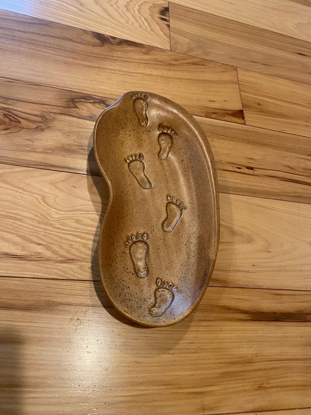 Vintage Royal Haeger Footprints in the Sand Pottery- Haeger Bowl Dish ...
