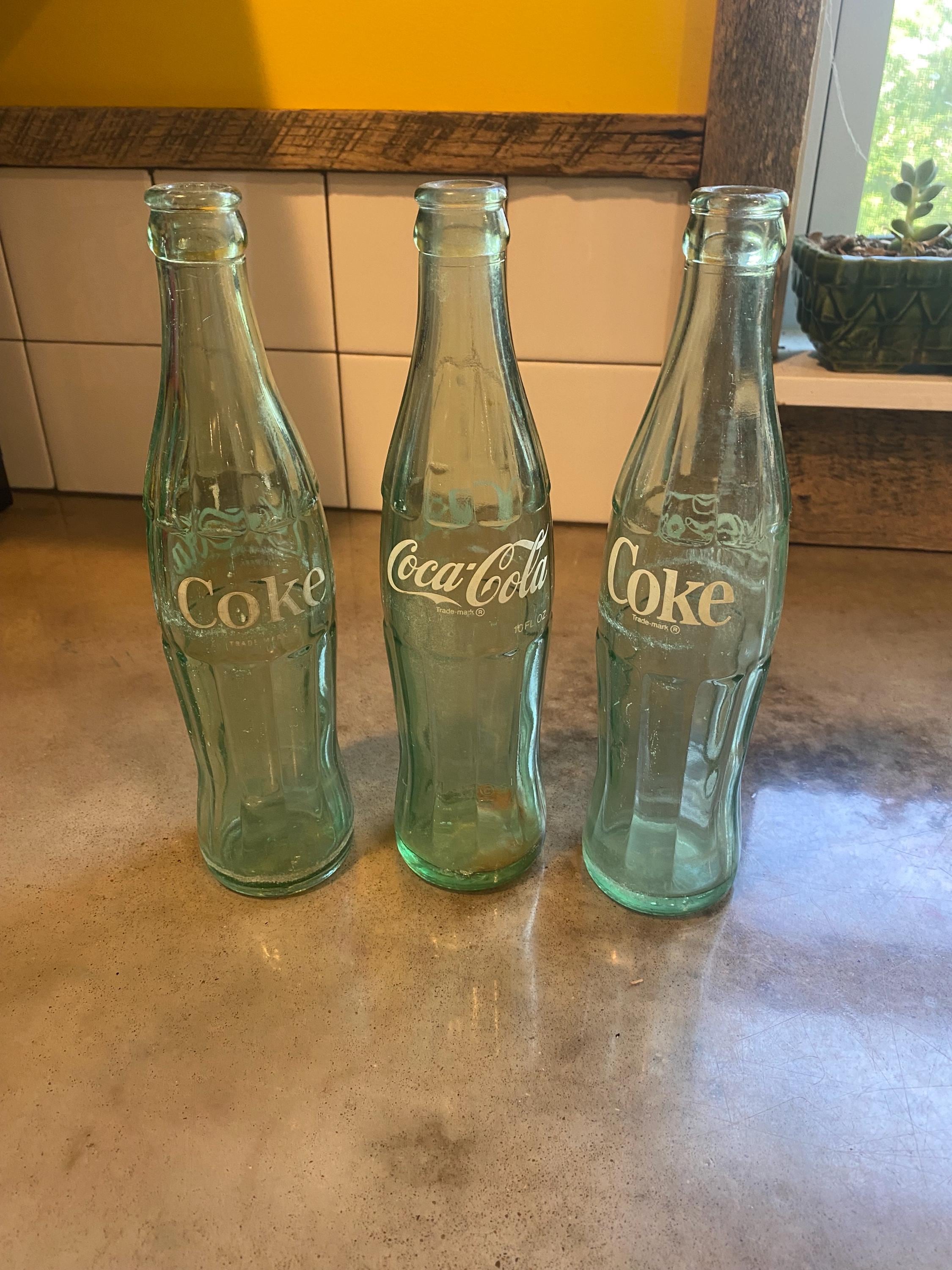 Vintage 10 Oz Coca-cola Coke Bottles- Green Glass 1960s and 1970s - Etsy