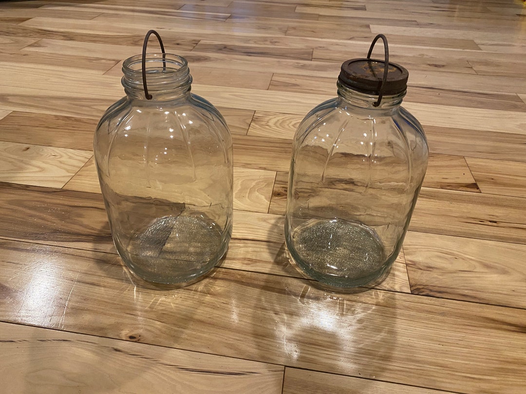 Vintage Duraglas Gallon Jars With Metal Handles - Etsy