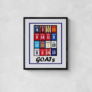 The Goats of Football/soccer Clubs Poster - Etsy