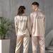 Mr and Mrs Custom Satin Pajamas, Personalized Pajamas for Couple ...