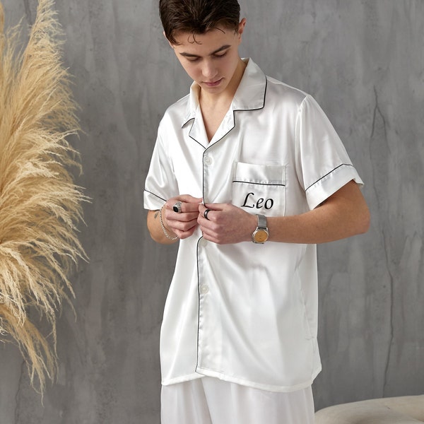Silk Pajamas for Husband - Etsy