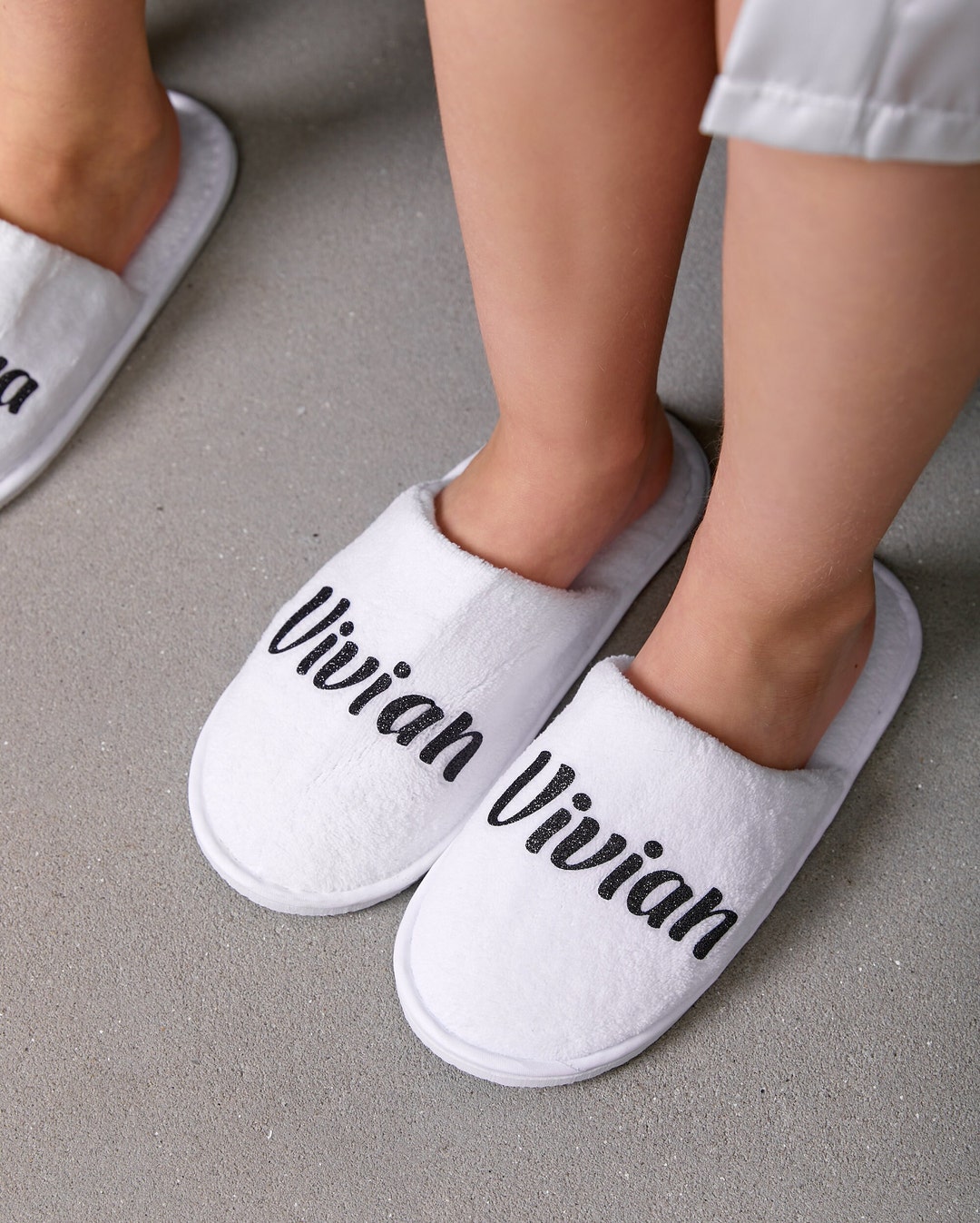 Slippers With Name, Custom Kids Party Slippers, Personalized Slippers ...